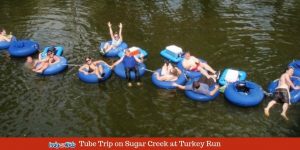 Sugar Creek Inner Tube Float at Turkey Run State Park