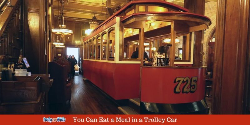 Eat in a Trolley Car in This Downtown Indianapolis Restaurant