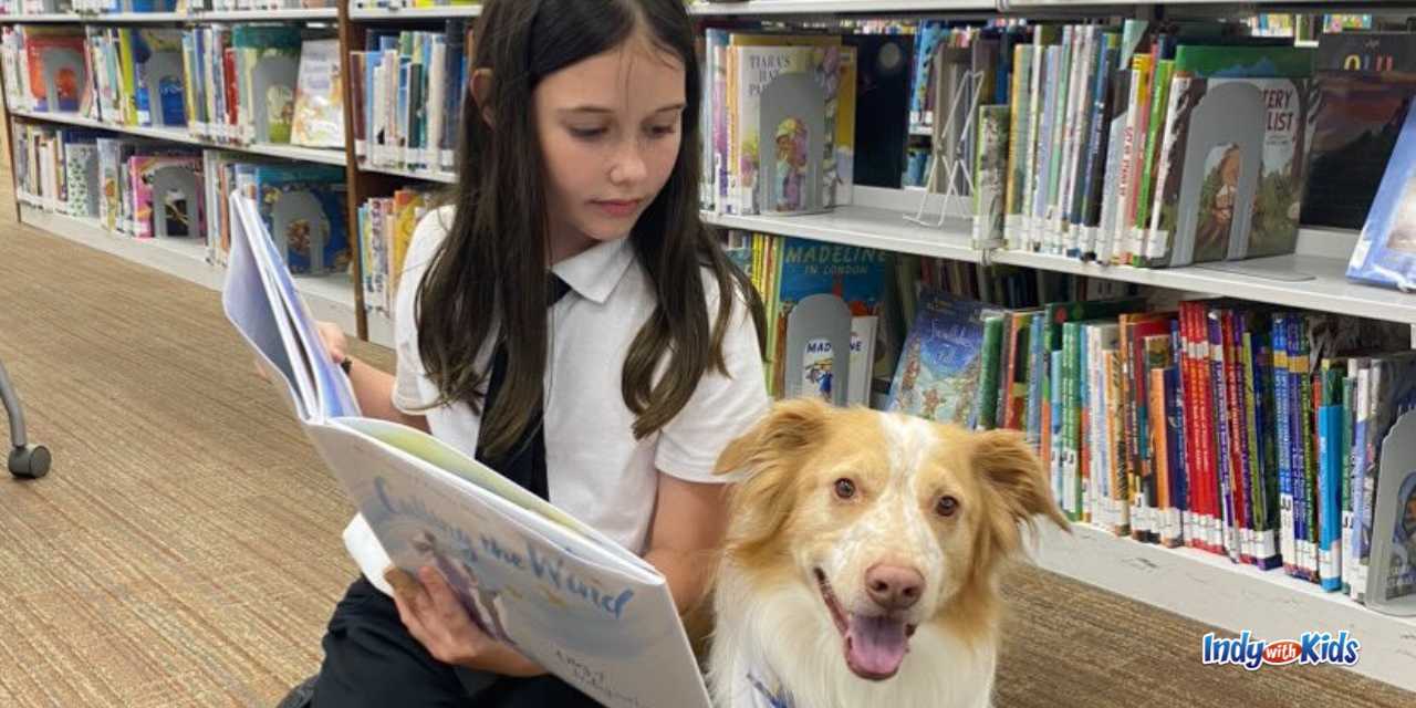 "Paws to Read" with Adorable Therapy Dogs at Indy Libraries & Bookstores