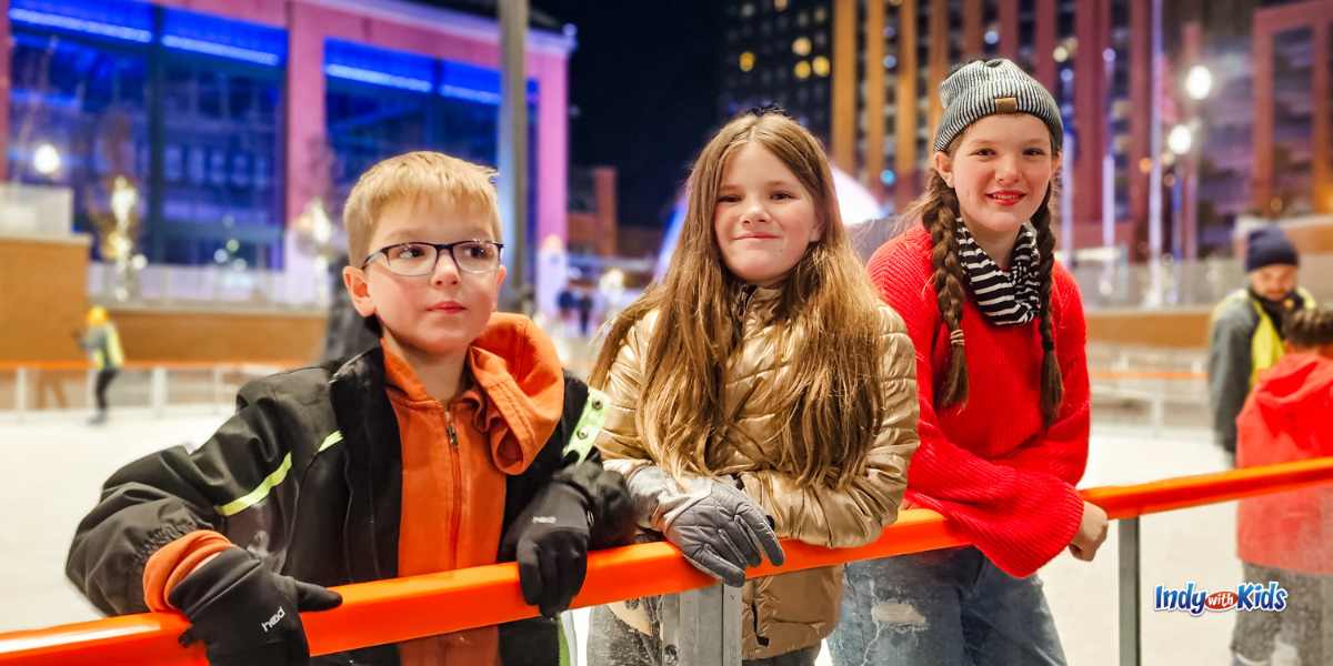 Ice Skating Rink in Downtown Indy at Gainbridge Fieldhouse - Indy with Kids