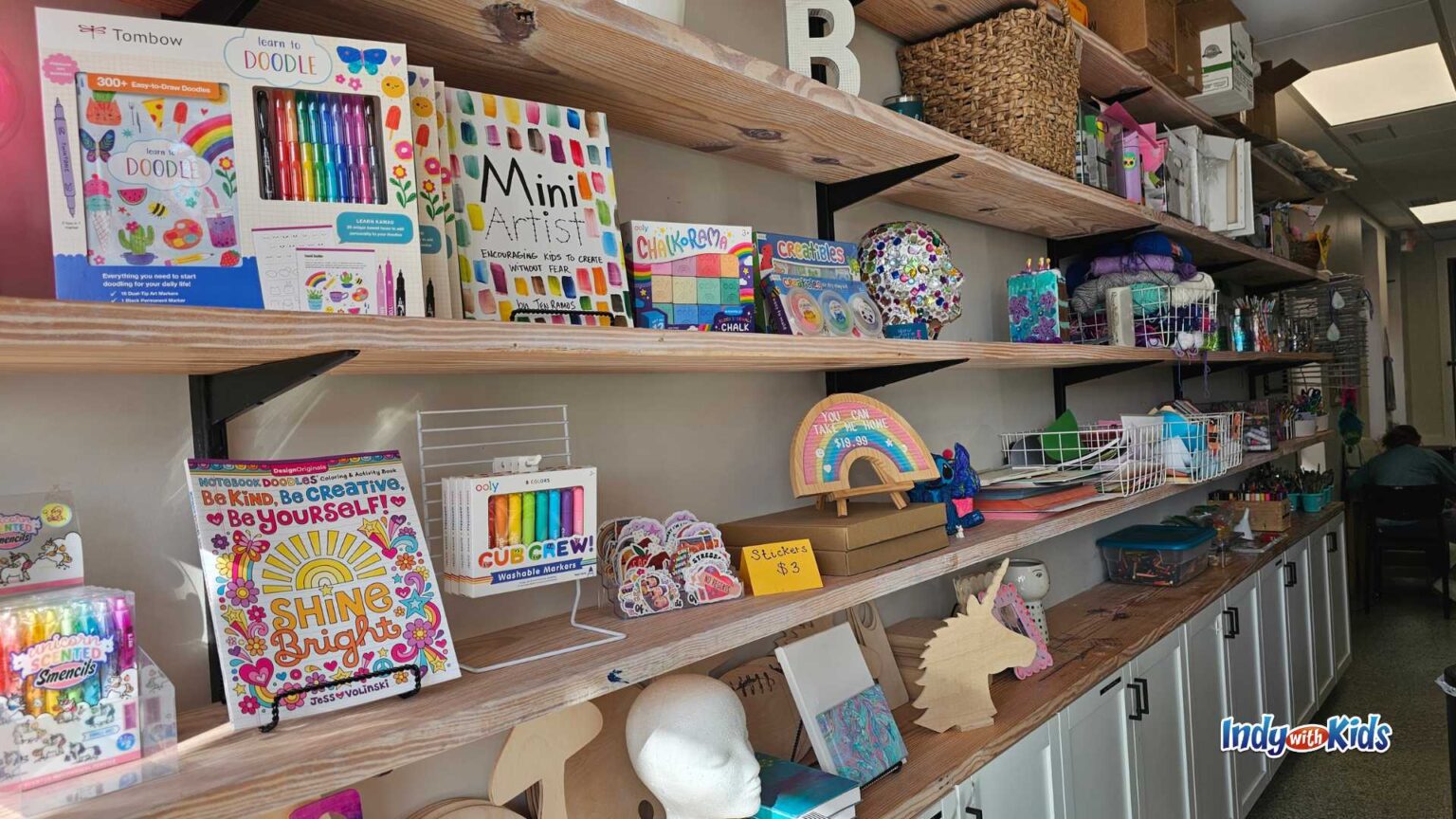 Brightly Art Studio & Drop In Craft Cafe - Indy with Kids